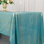 Sequin Dots Tablecloth 60"x126" Turquoise | eFavormart