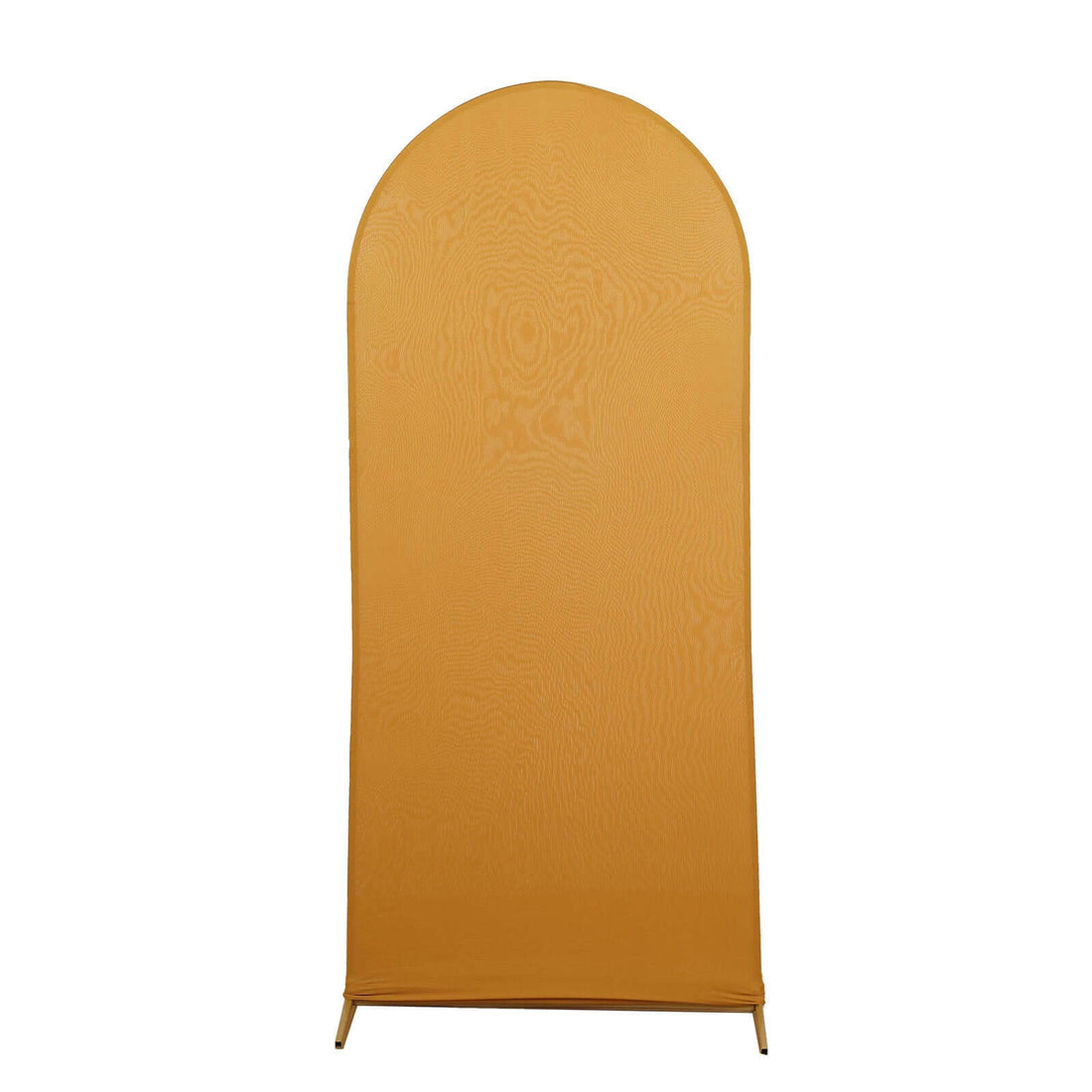 6ft Matte Gold Spandex Wedding Arch Cover | eFavormart