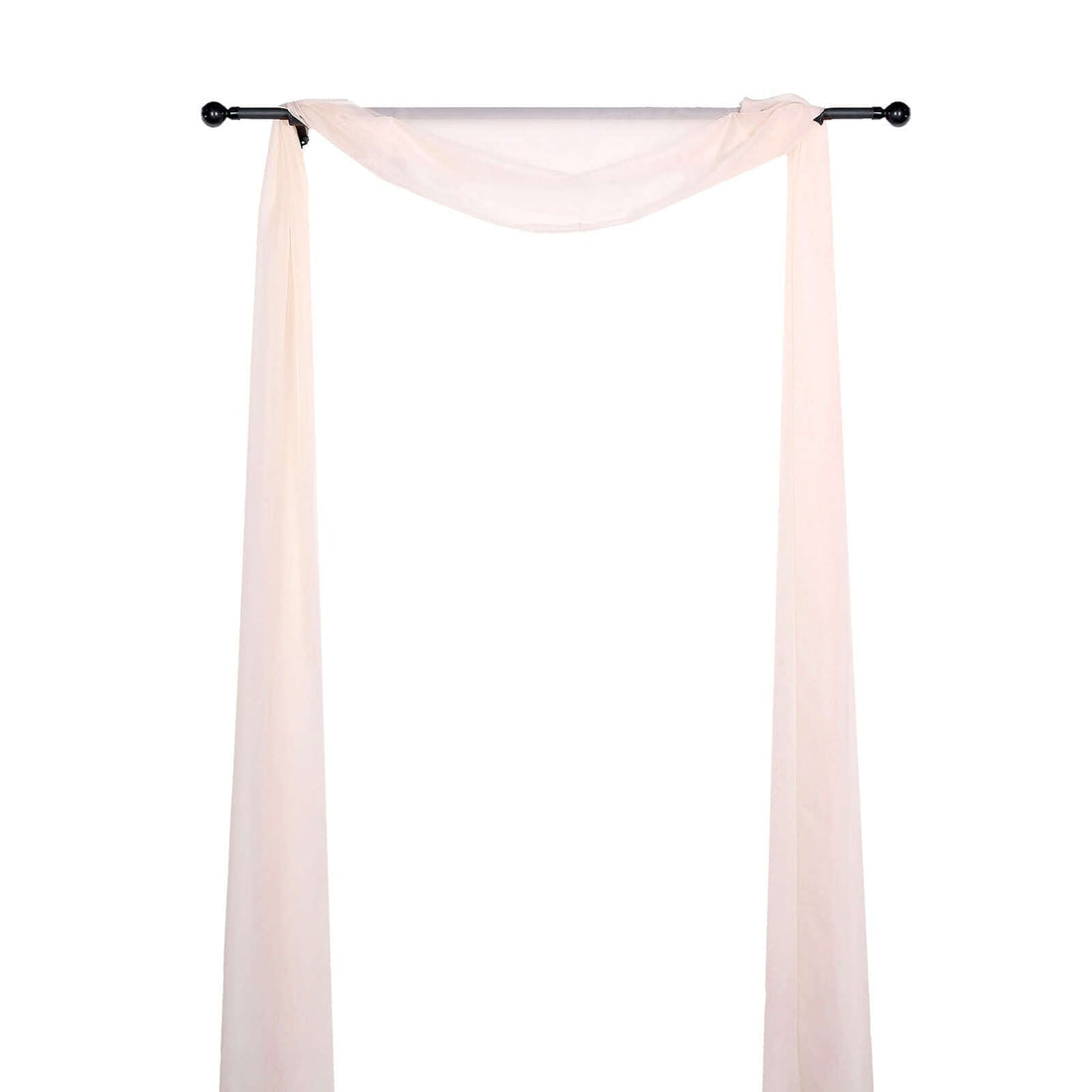 Blush Sheer Organza Wedding Arch Draping Fabric 18ft | eFavormart