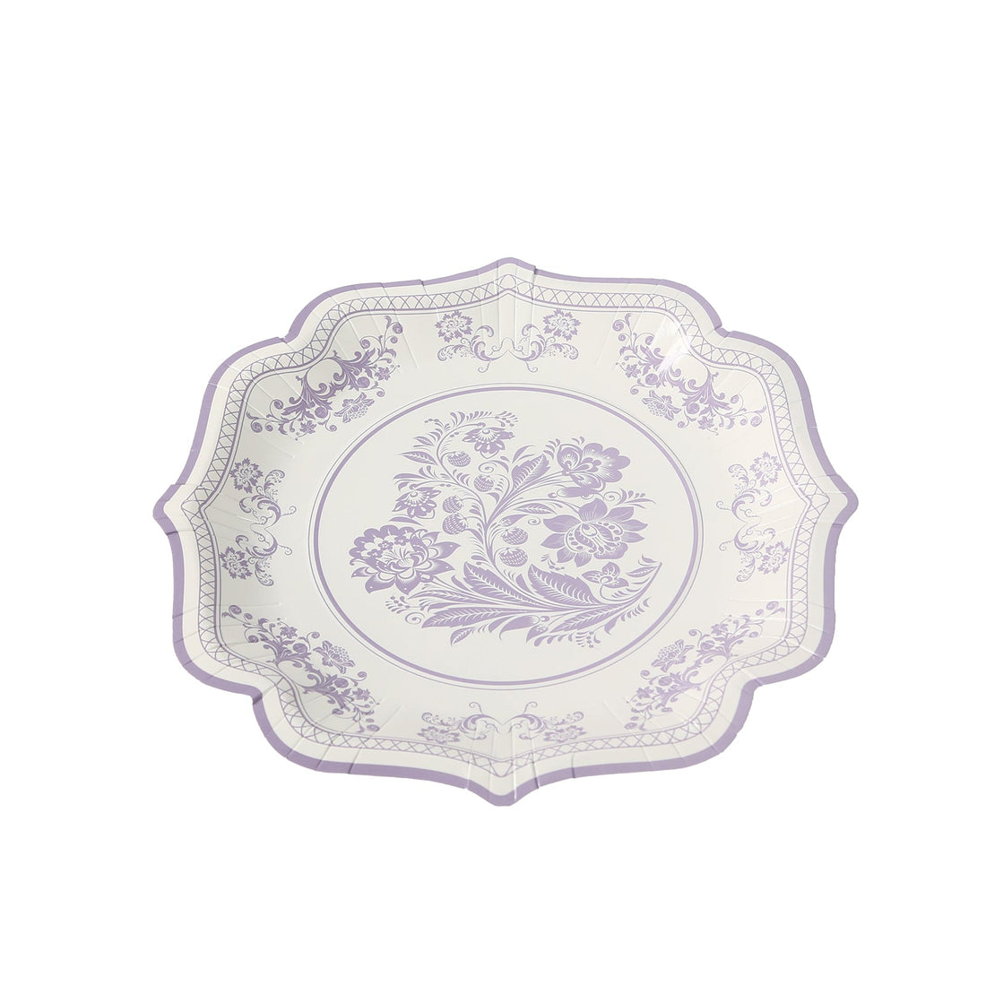 Damask Floral Dinner Plates 10" Lavender | eFavormart
