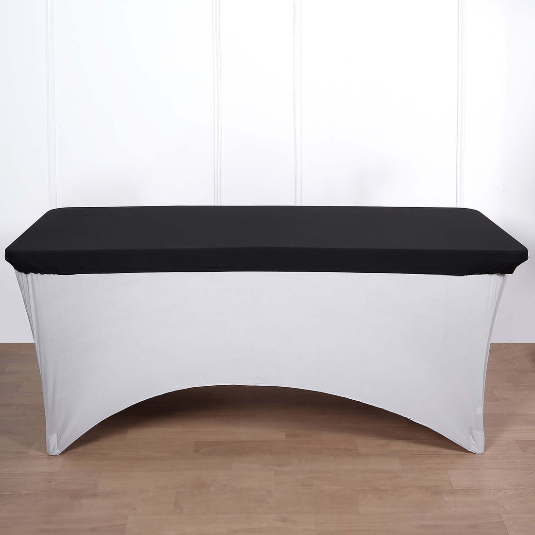 Spandex Tablecloth Top Cover 96"x30" Black | eFavormart