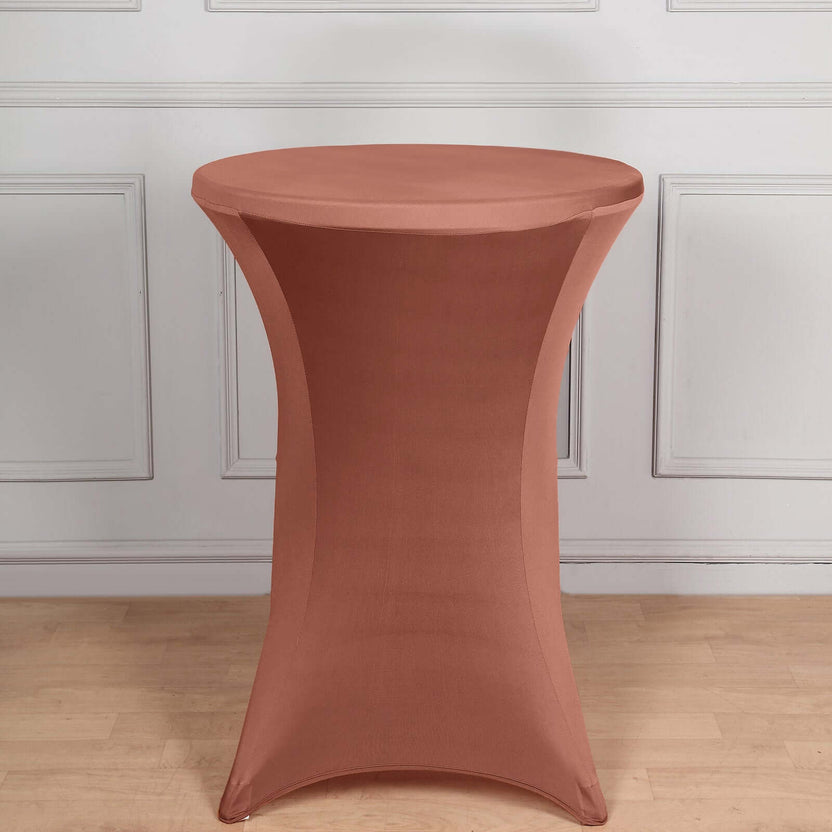 Highboy Table Cover 24"-32" Terracotta | eFavormart
