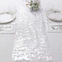 Mesh Polyester Table Runner 108" Silver | eFavormart
