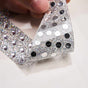 6" Rhinestone Sticker Letters "E" Silver | eFavormart