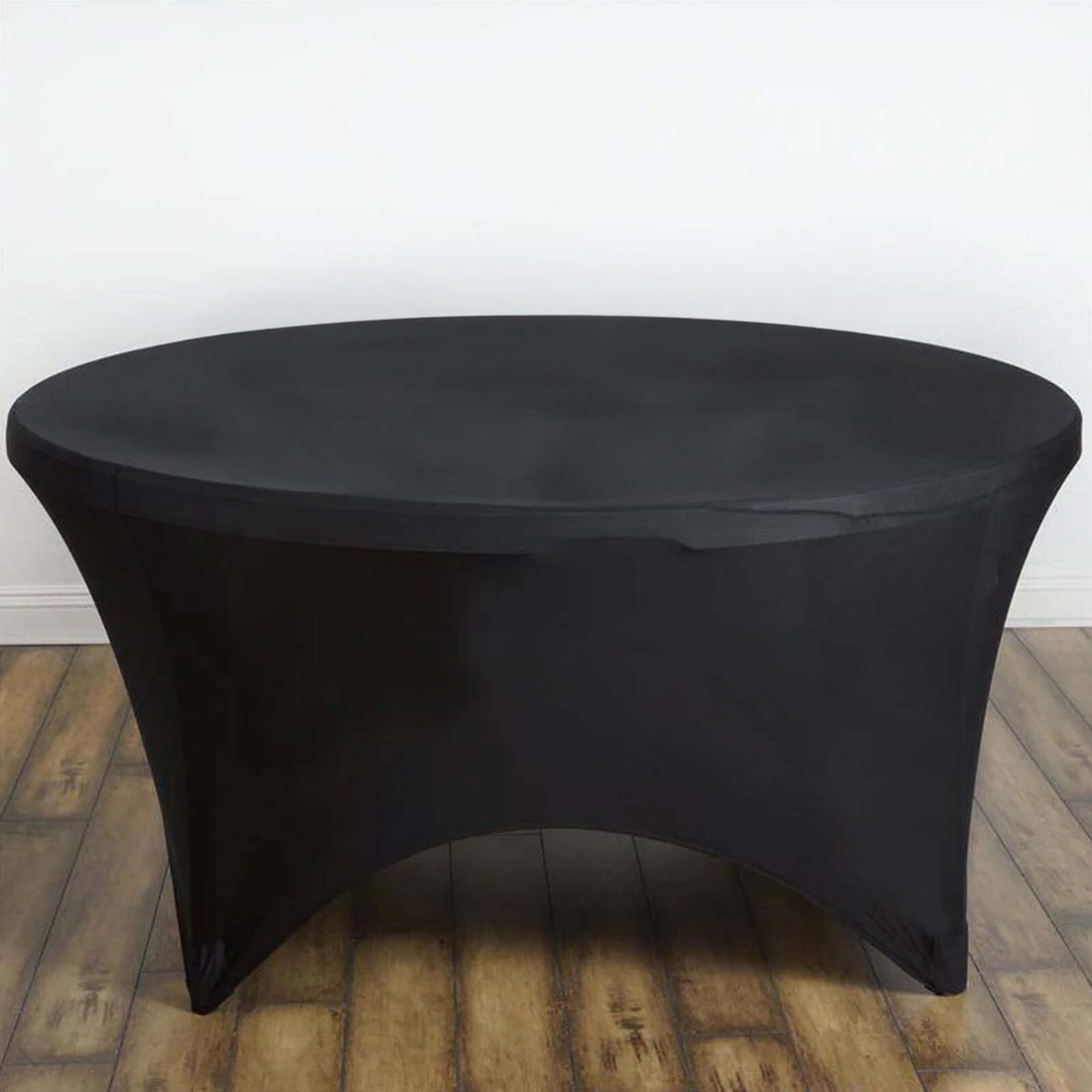 Stretch Spandex Tablecloth 60in Black | eFavormart