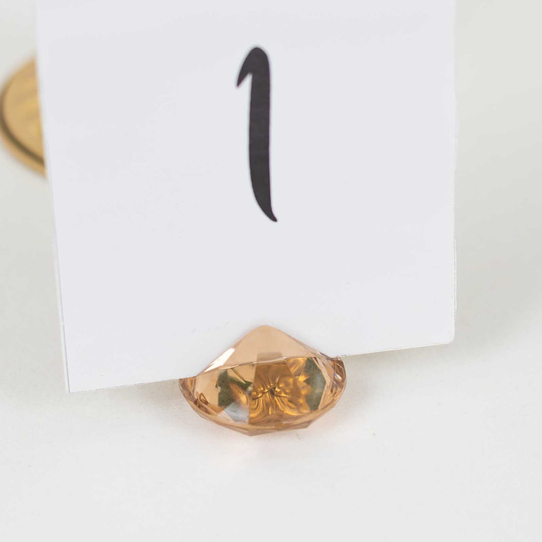 Amber Crystal Diamond Card Holders 10 Pack | eFavormart