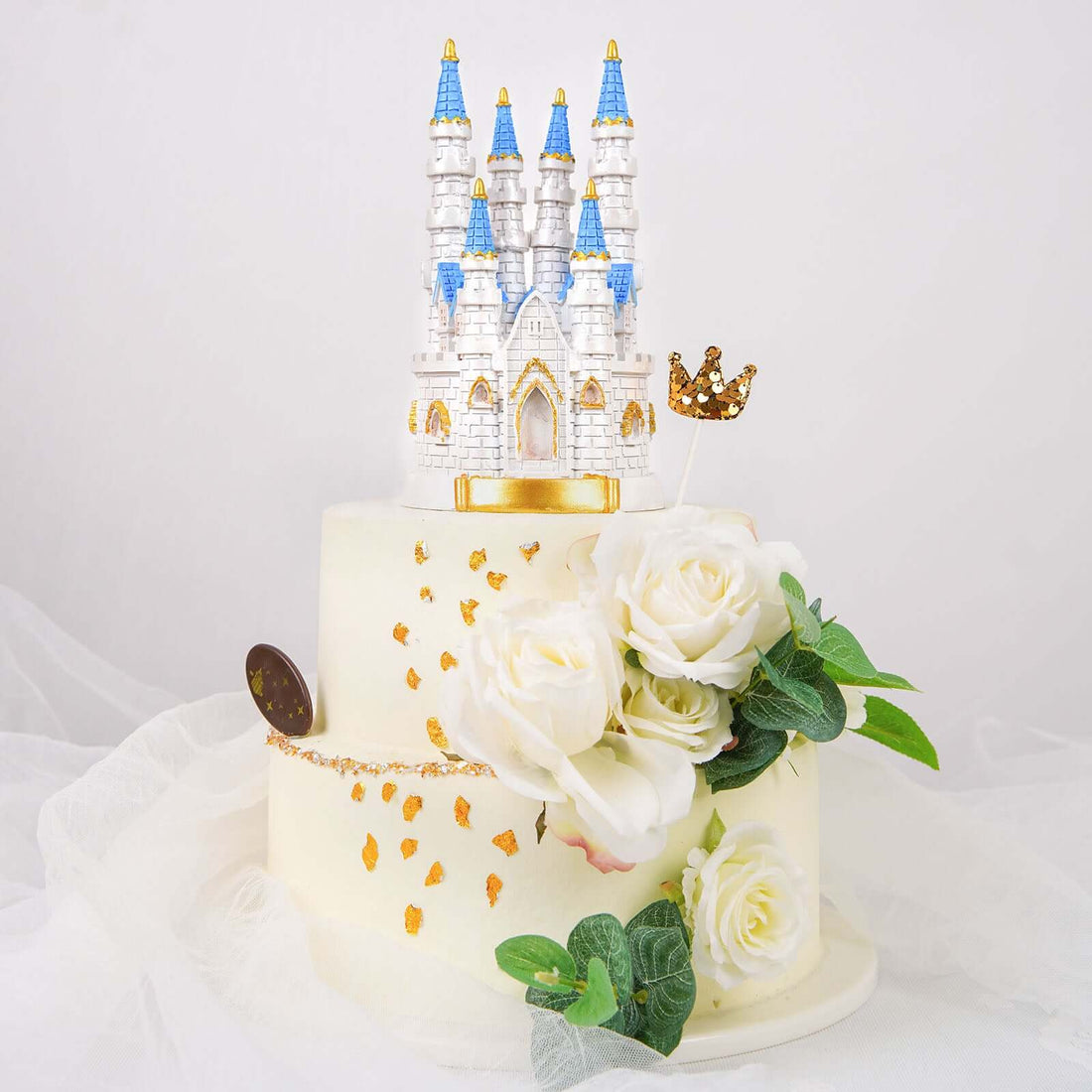 Blue and White Castle Cake Topper | eFavormart