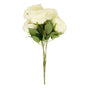Ivory Premium Silk Jumbo Rose Bouquet | eFavormart