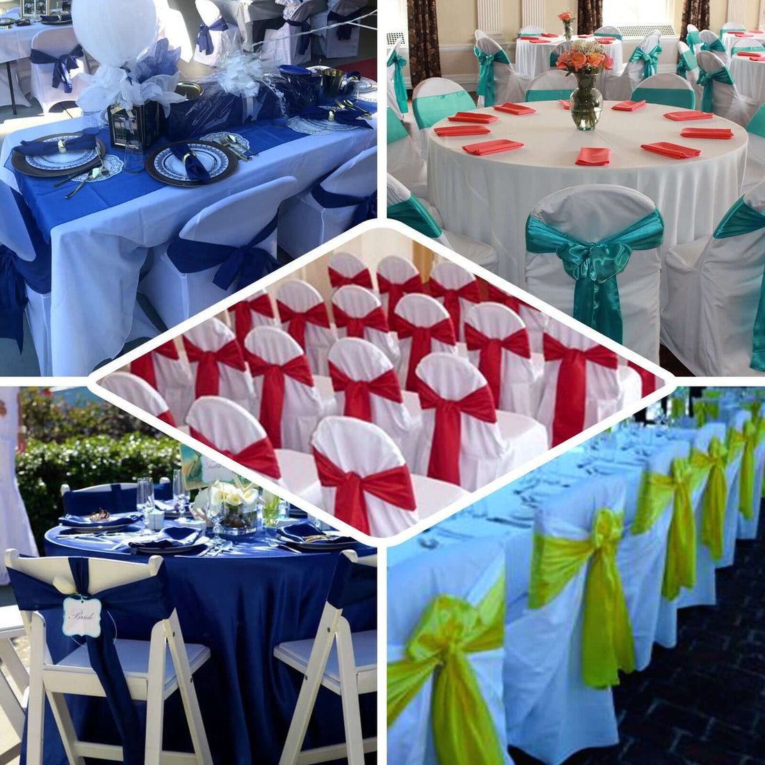 Polyester Chair Sashes 6"x108" Dusty Sage Green | eFavormart