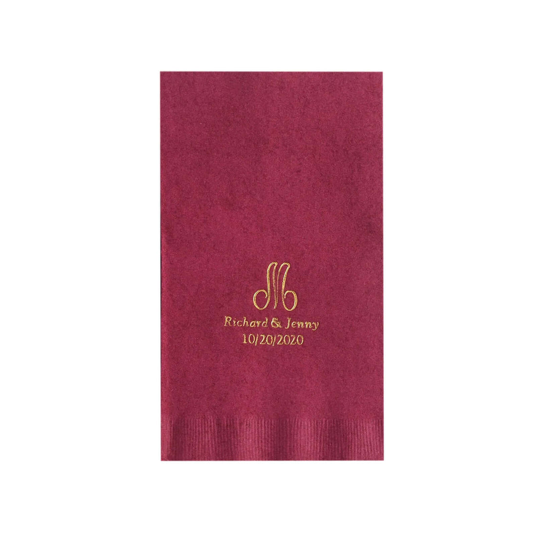 Personalized Paper Dinner Napkins with Monogram | eFavormart