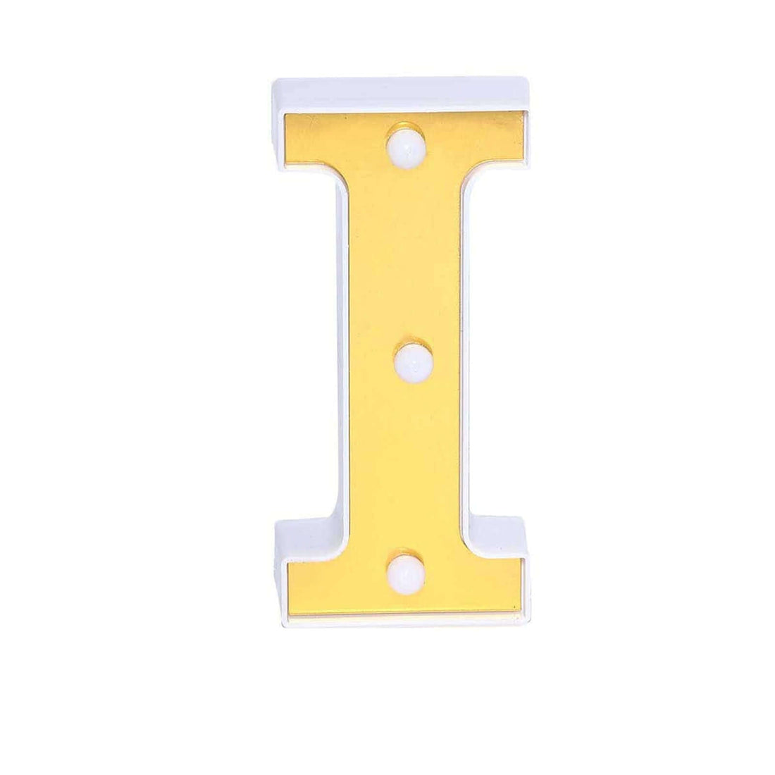 6" LED Marquee Letter "I" Gold | eFavormart