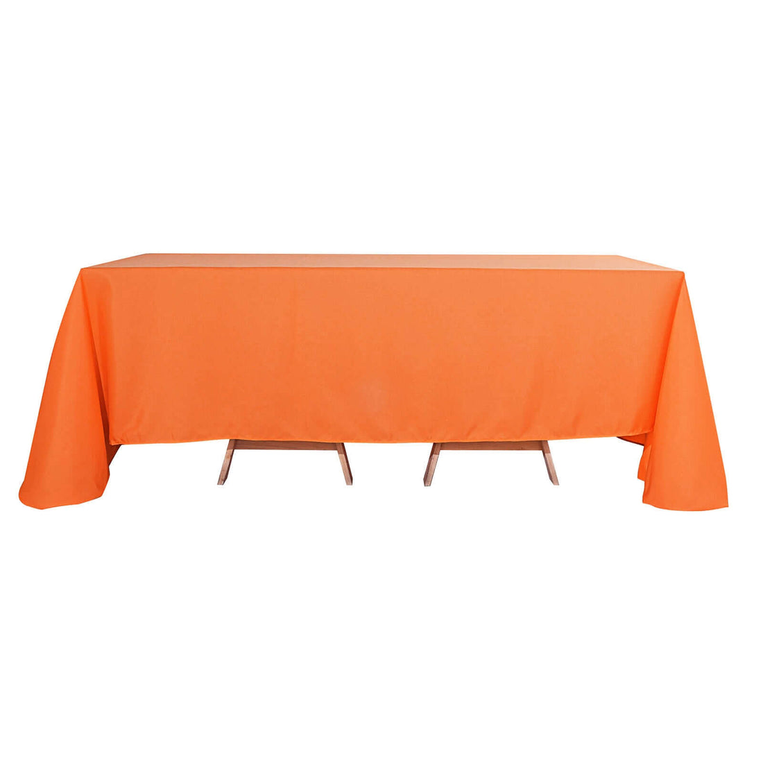 Polyester Tablecloth 90"x132" Orange | eFavormart