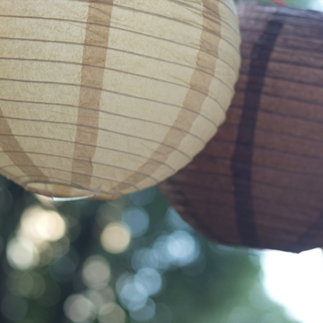 Natural Brown Paper Lantern Assorted Sizes | eFavormart