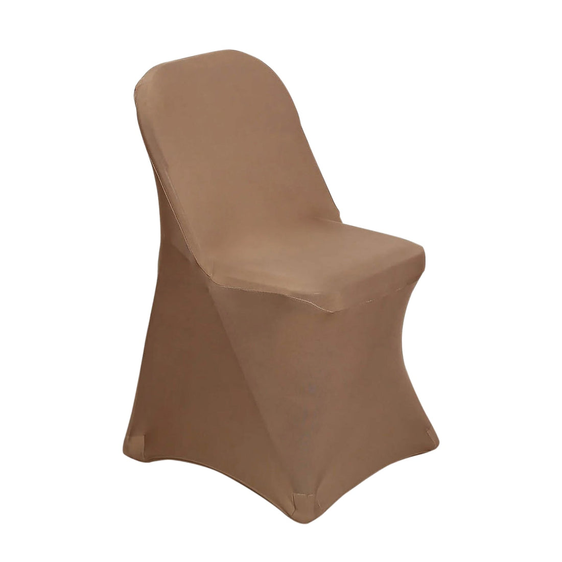 10 Pack Spandex Folding Chair Cover Taupe | eFavormart