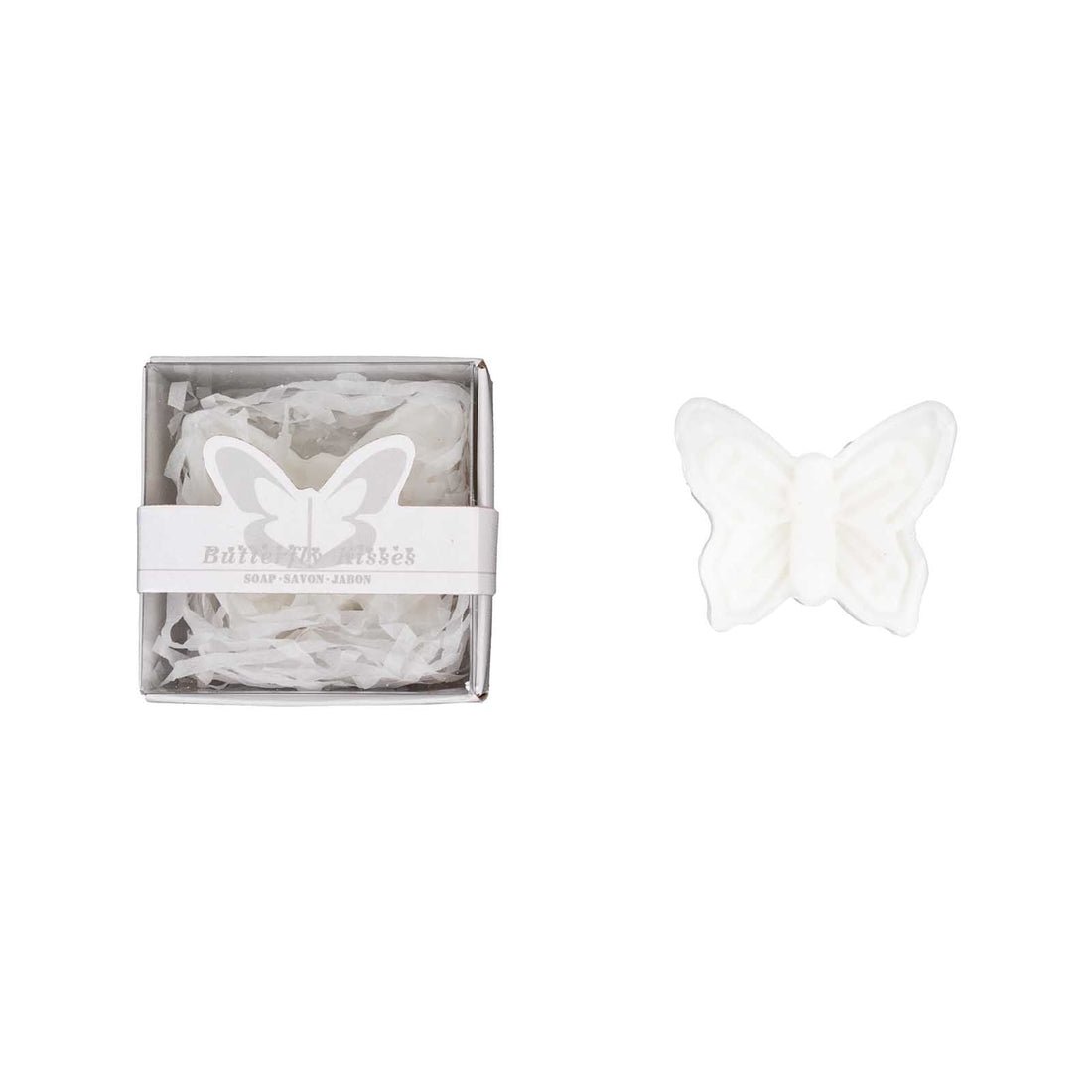 10-Pack White Butterfly Unscented Soap Favors | eFavormart