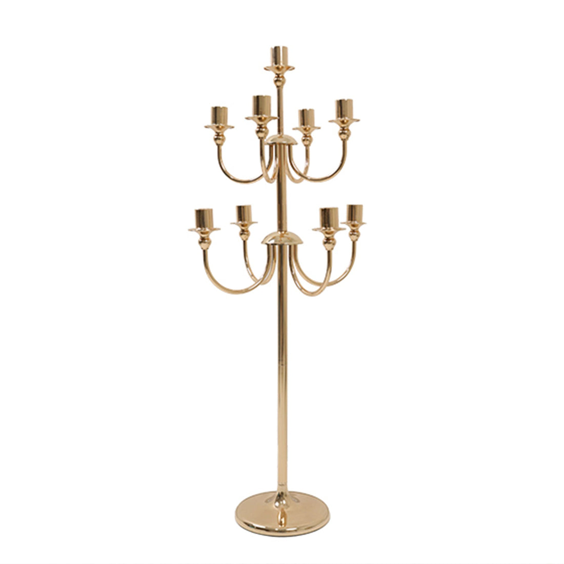 Gold 9-Arm Floor Candelabra 46" | eFavormart