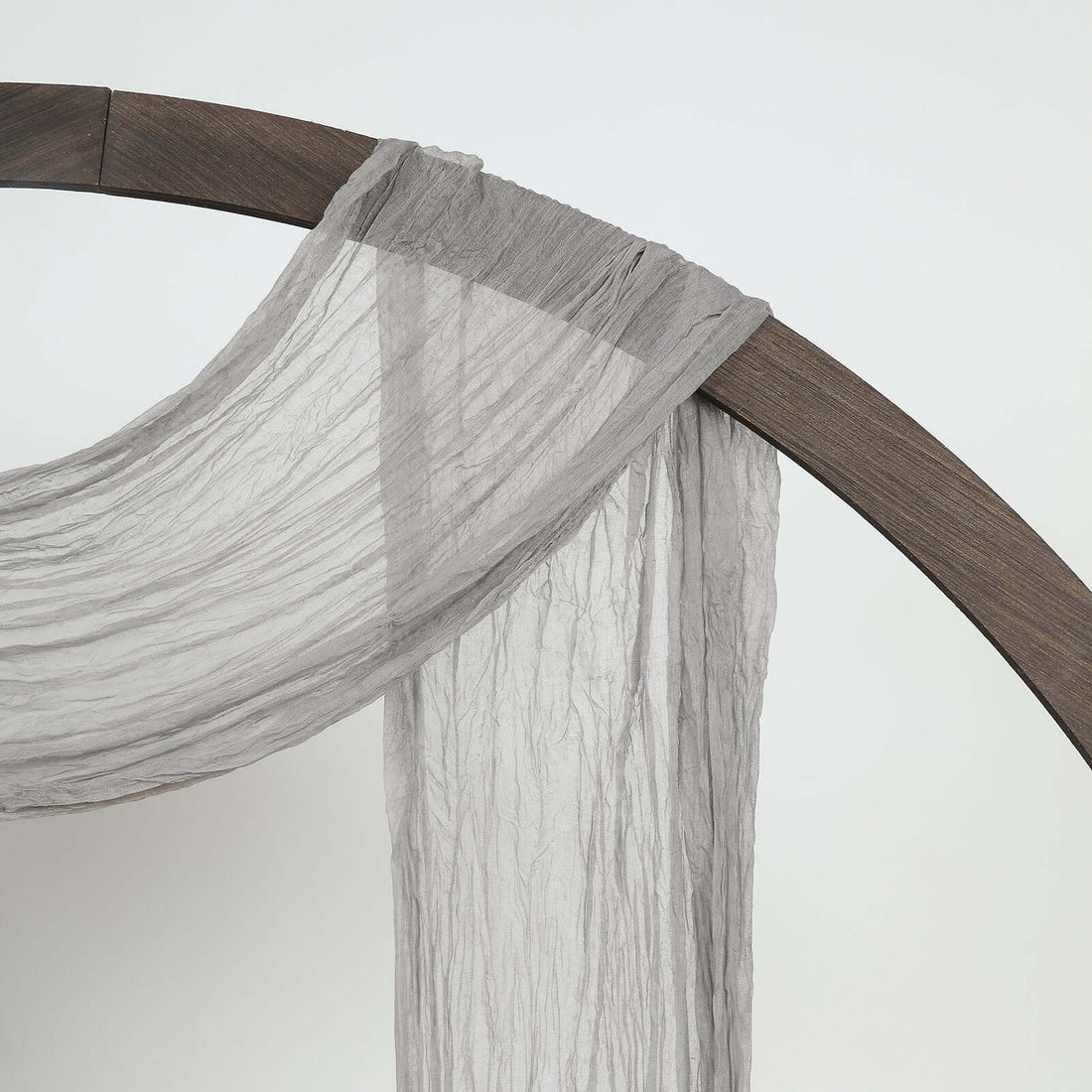 Gray Gauze Cheesecloth Draping Fabric Long Curtain 20ft | eFavormart