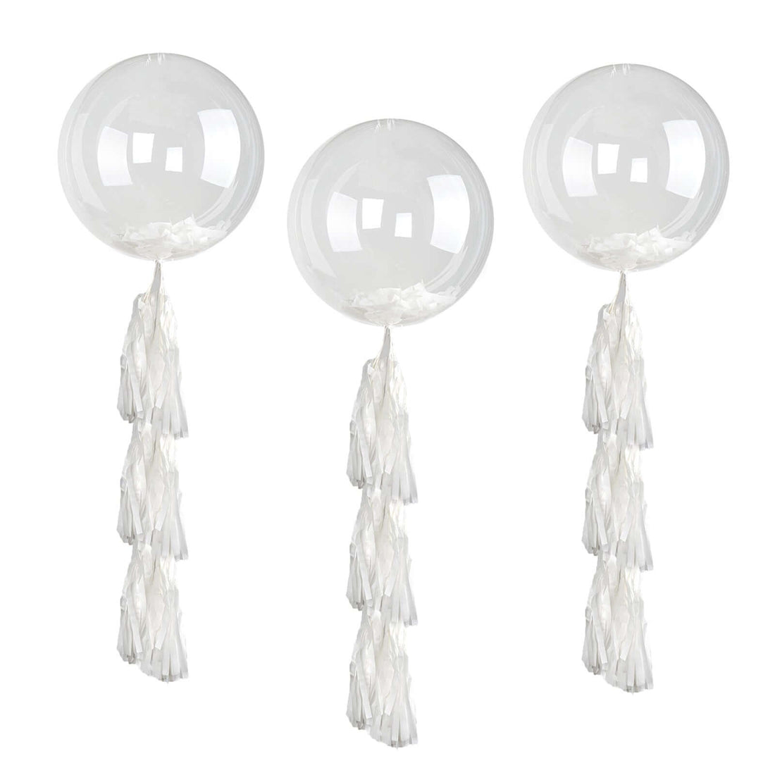 10-Pack 16" Clear PVC Helium Balloons | eFavormart