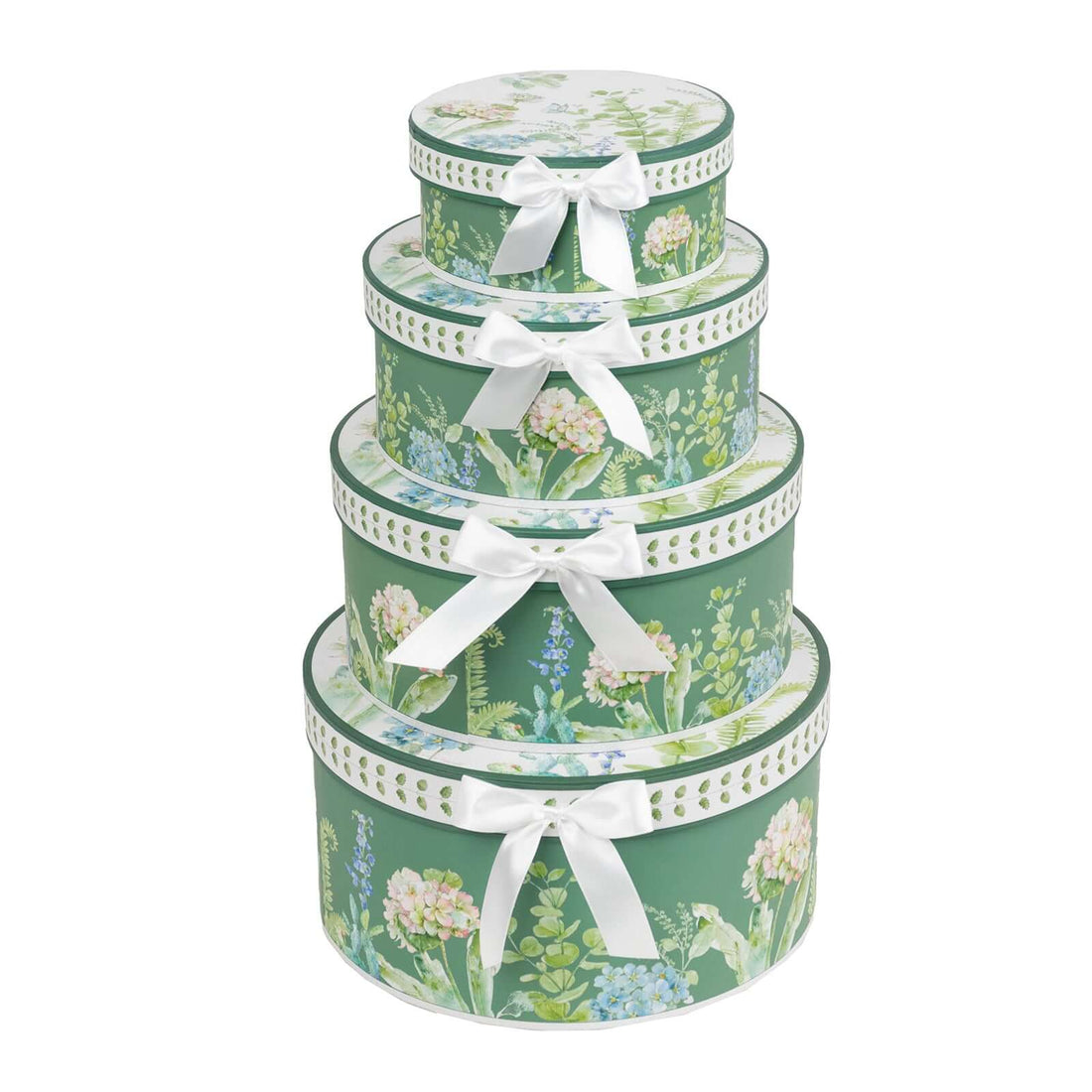 Cardstock Nesting Gift Boxes 5",7",8",9" Greenery | eFavormart