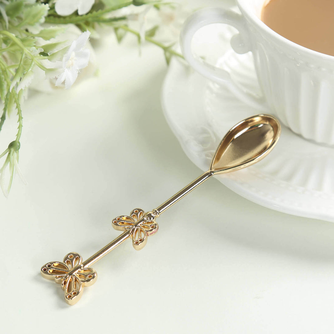 Gold Butterfly Handle Coffee Spoon Gift Box | eFavormart