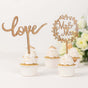 Wooden Cake Toppers Mr & Mrs Natural | eFavormart