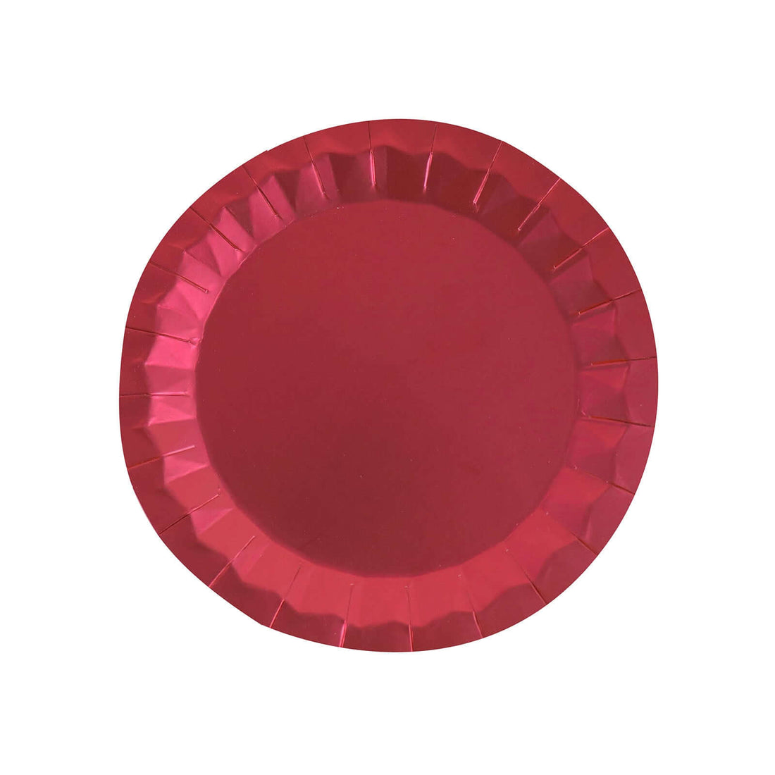 Paper Round Geometric Dinner Plates 9" Burgundy | eFavormart