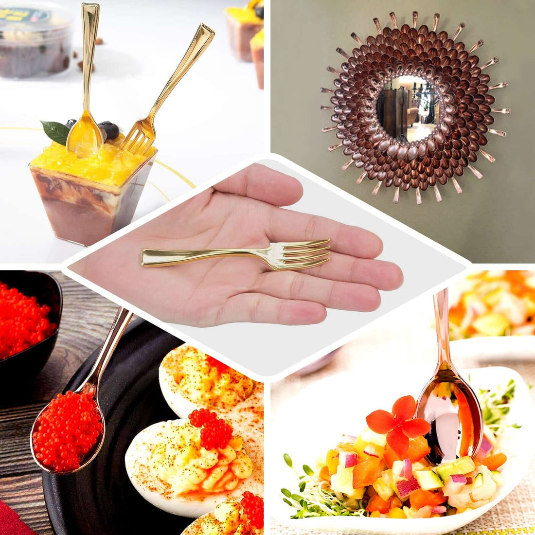Plastic Mini Dessert Forks 4