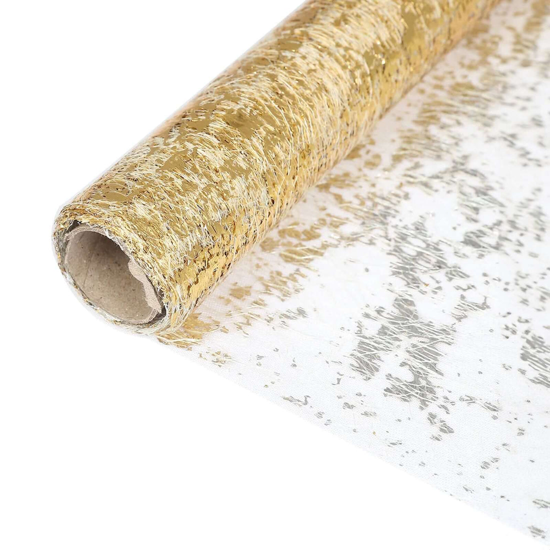Mesh Polyester Table Runner 108" Gold | eFavormart