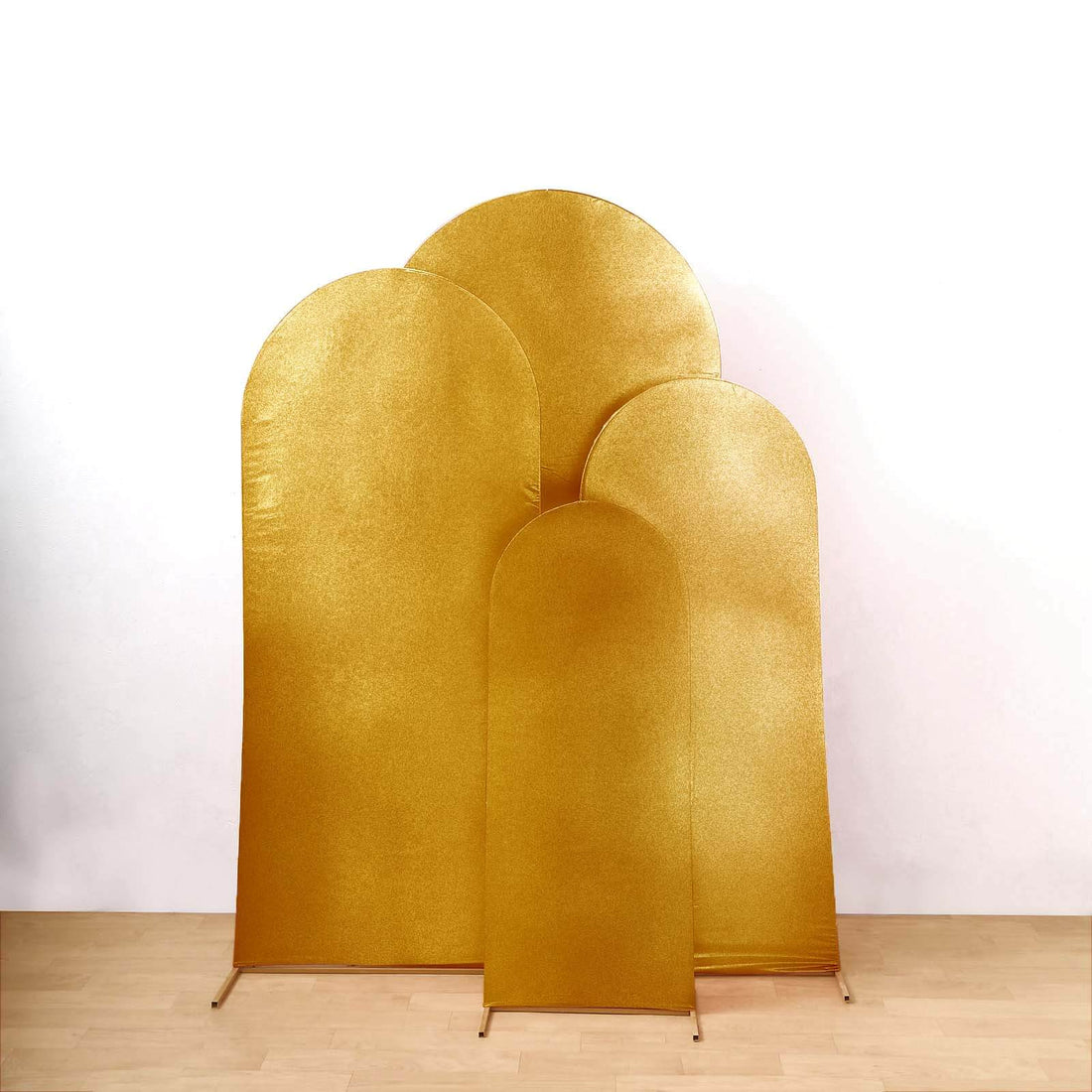 Gold Spandex Chiara Backdrop Stand Covers Set | eFavormart