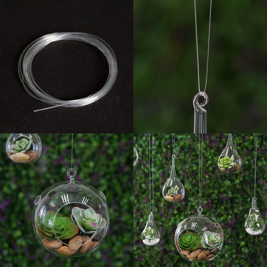 9ft Clear Plastic Craft Wire | eFavormart