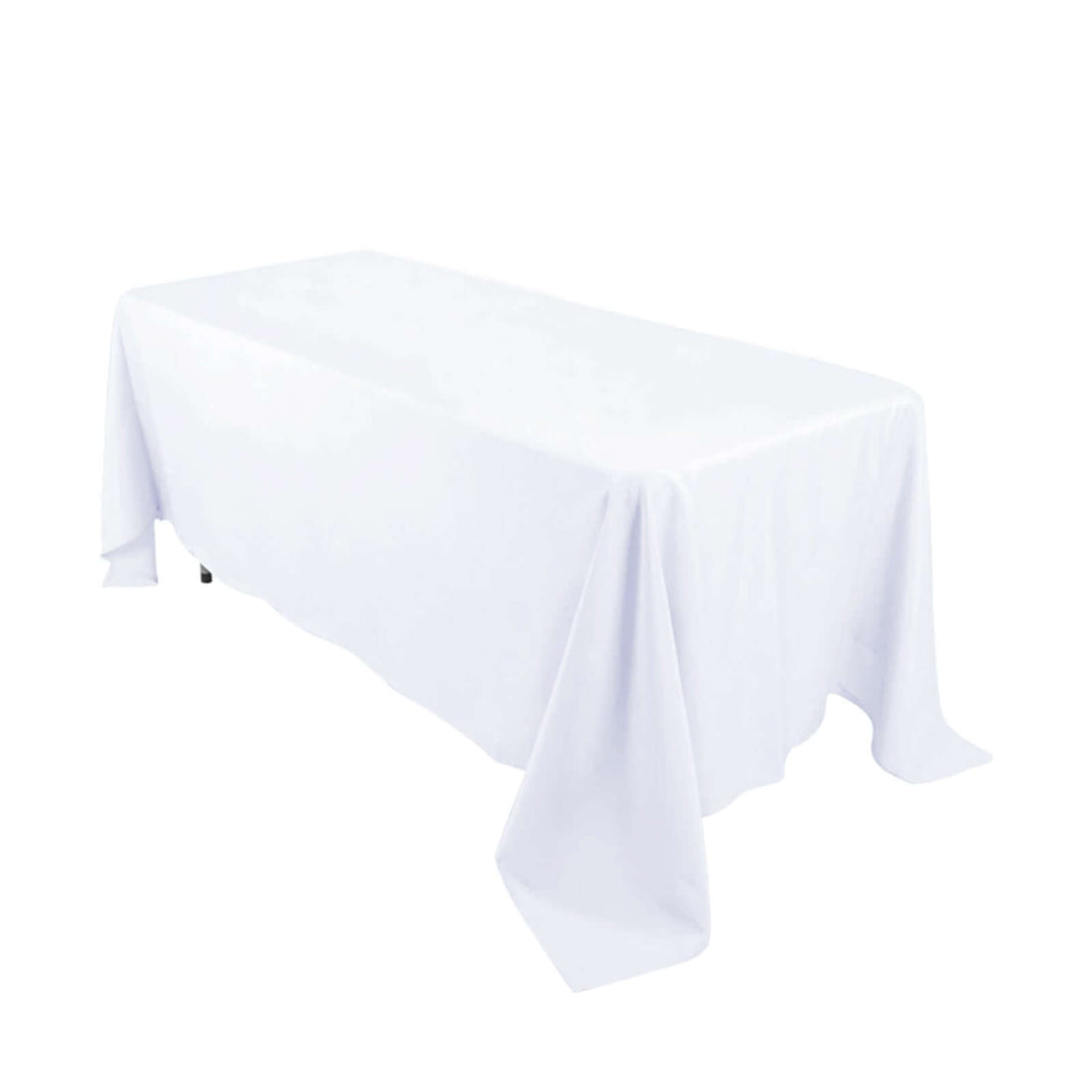 Premium Polyester Tablecloth 72"x120" White | eFavormart
