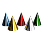 Metallic Foil Cone Party Hats 25-Pack | eFavormart