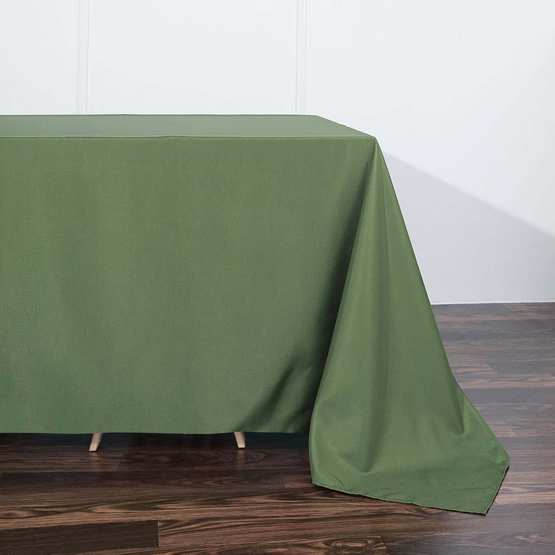Polyester Tablecloth 90"x132" Olive Green | eFavormart