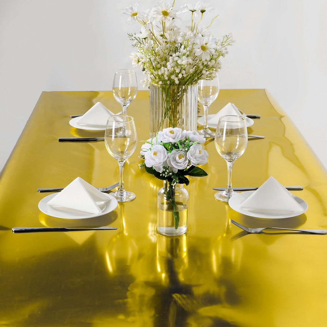 Metallic Gold Glossy Wedding Aisle Runner | eFavormart