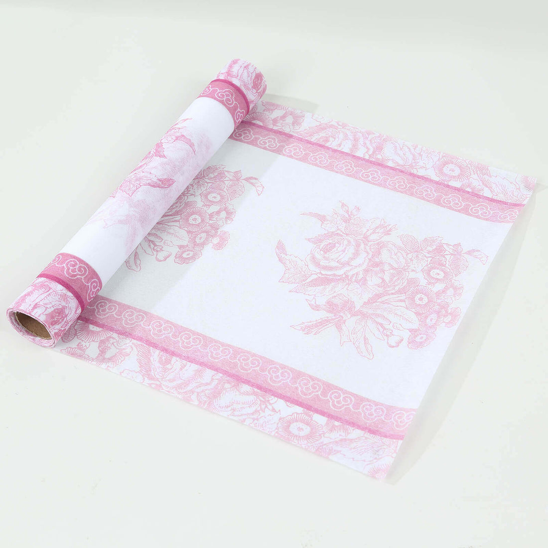 Disposable Runners 11"x108" Pink Floral | eFavormart