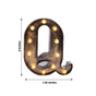 9" LED Marquee Letter "Q" Antique Black | eFavormart