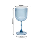 12-Pack Dusty Blue Wine Glasses 9oz | eFavormart