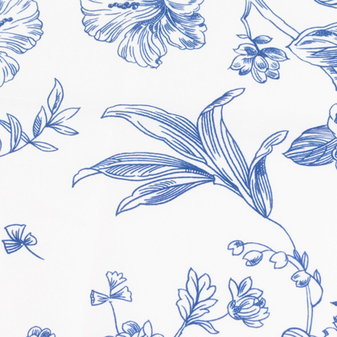 Blue Polyester French Toile Napkins 5 Pack | eFavormart