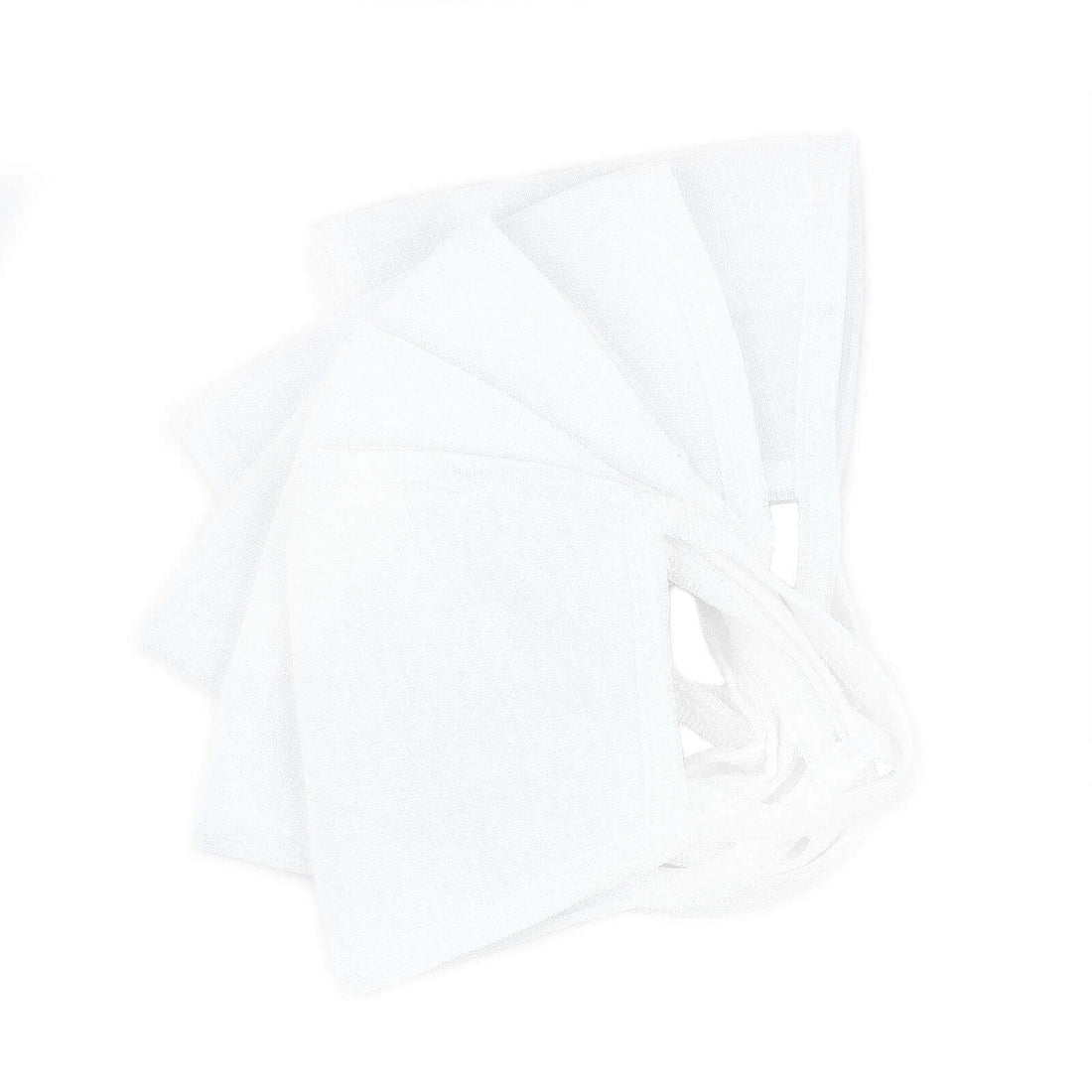White Cotton Face Mask with Soft Ear Loops | eFavormart