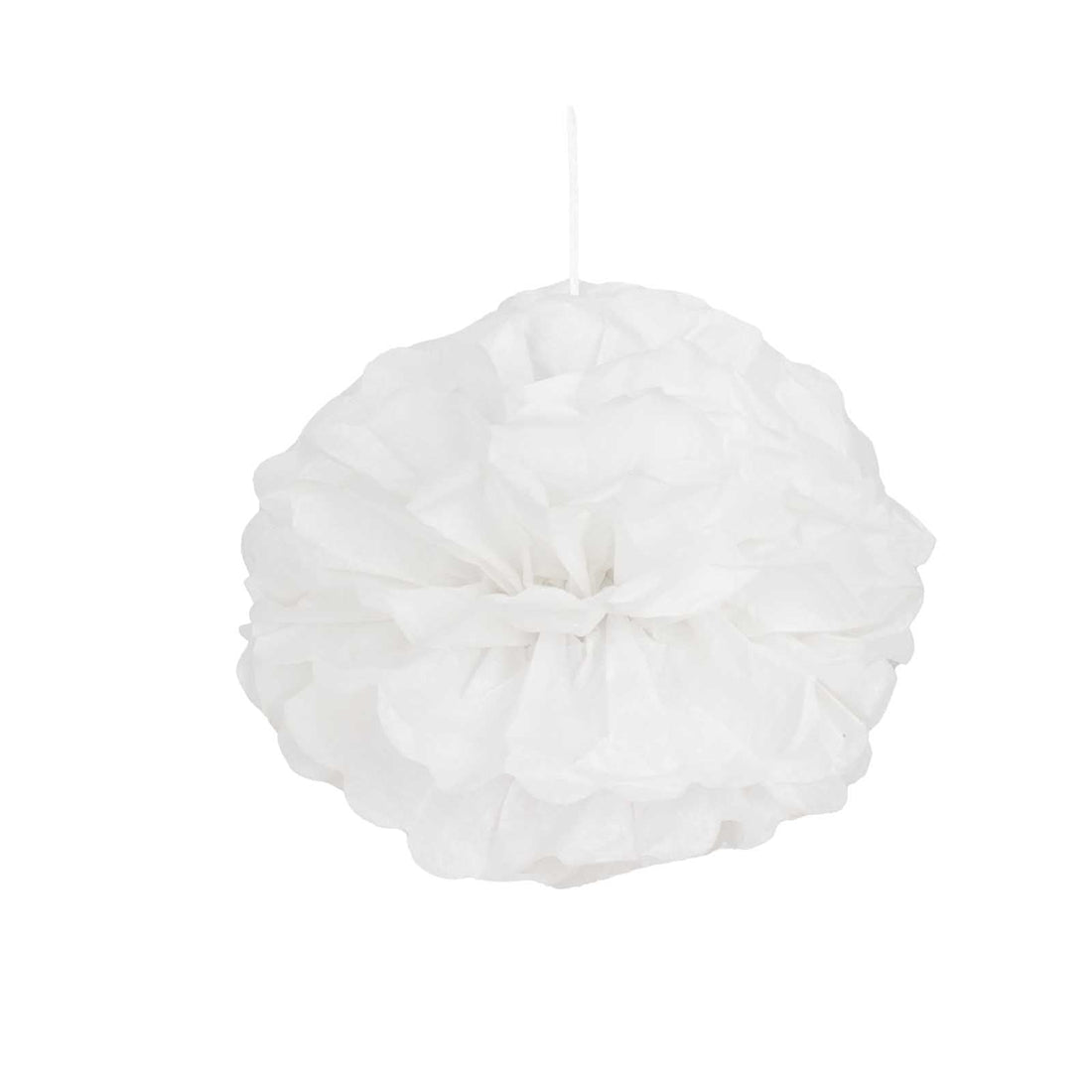 6-Pack 10" White Tissue Paper Pom Poms | eFavormart