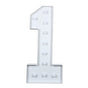 4ft White LED Marquee Number "1" | eFavormart