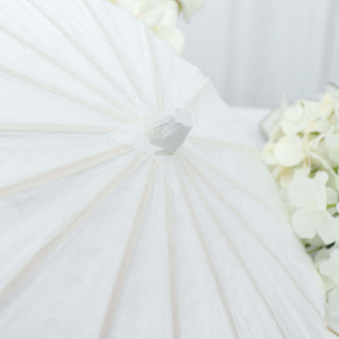 Paper/Bamboo Parasol White 16" | eFavormart