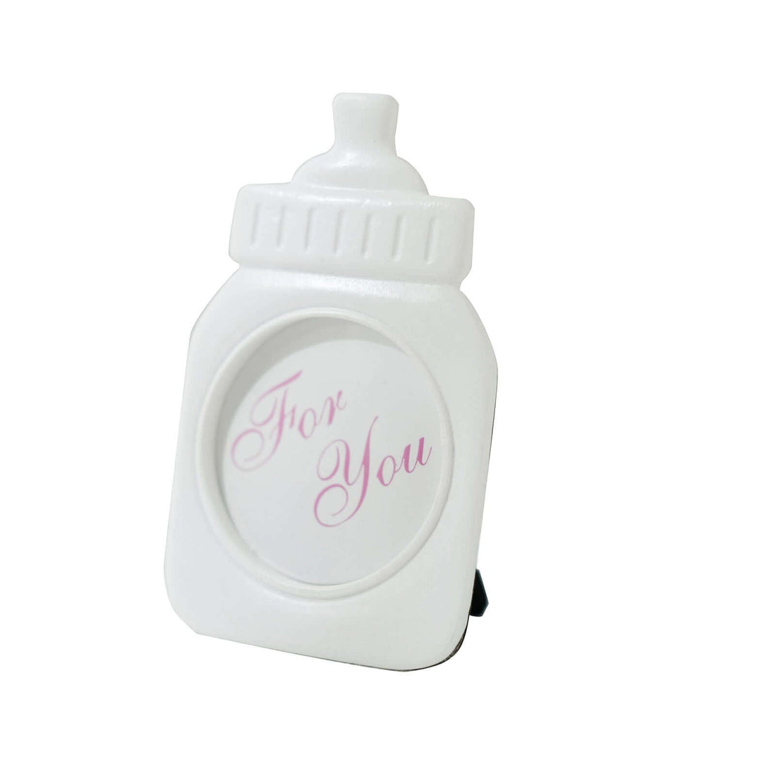 4-Pack White Resin Baby Bottle Frames | eFavormart