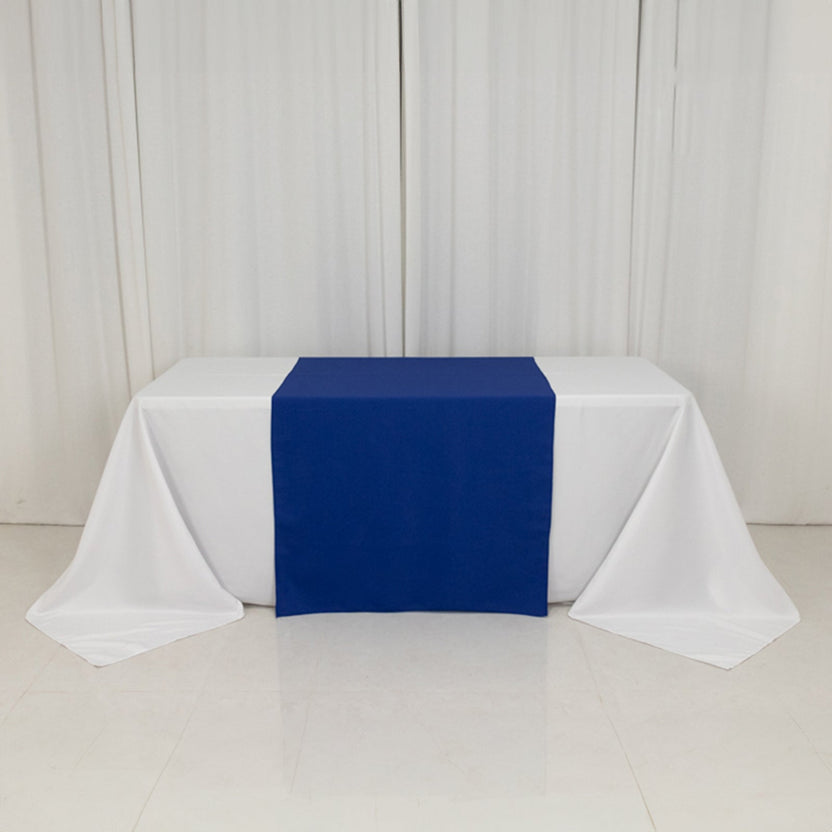 Premium Polyester Table Runner 36"x72" Royal Blue | eFavormart