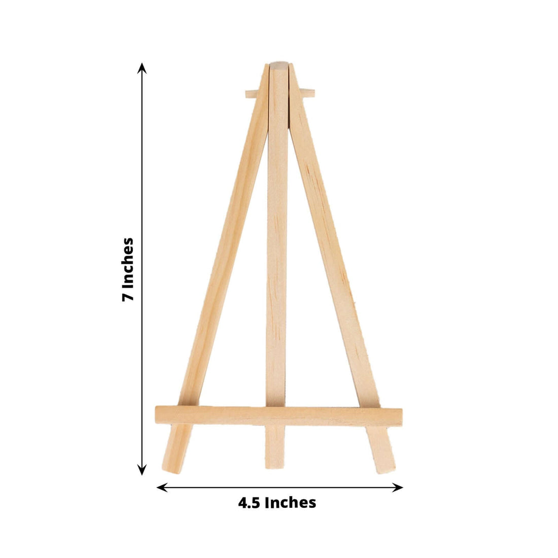 Natural Small Easel Card Stands 10 Pack | eFavormart