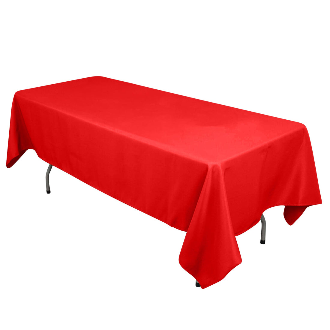 Cotton Blend Tablecloth 60"x102" Red | eFavormart