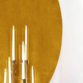 7.5ft Gold Velvet Round Wedding Arch Cover | eFavormart