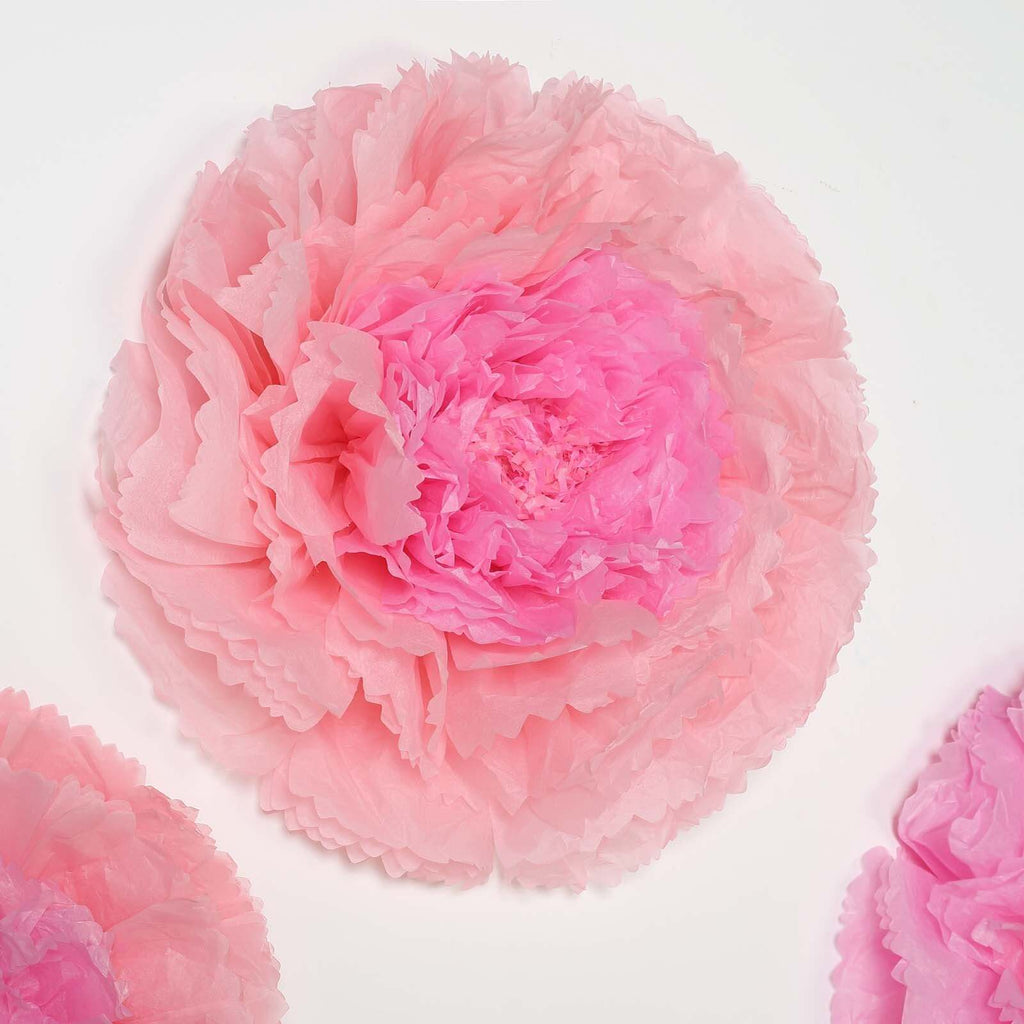 Blush Pink Giant Carnation 3D Paper Flowers Wall Decor