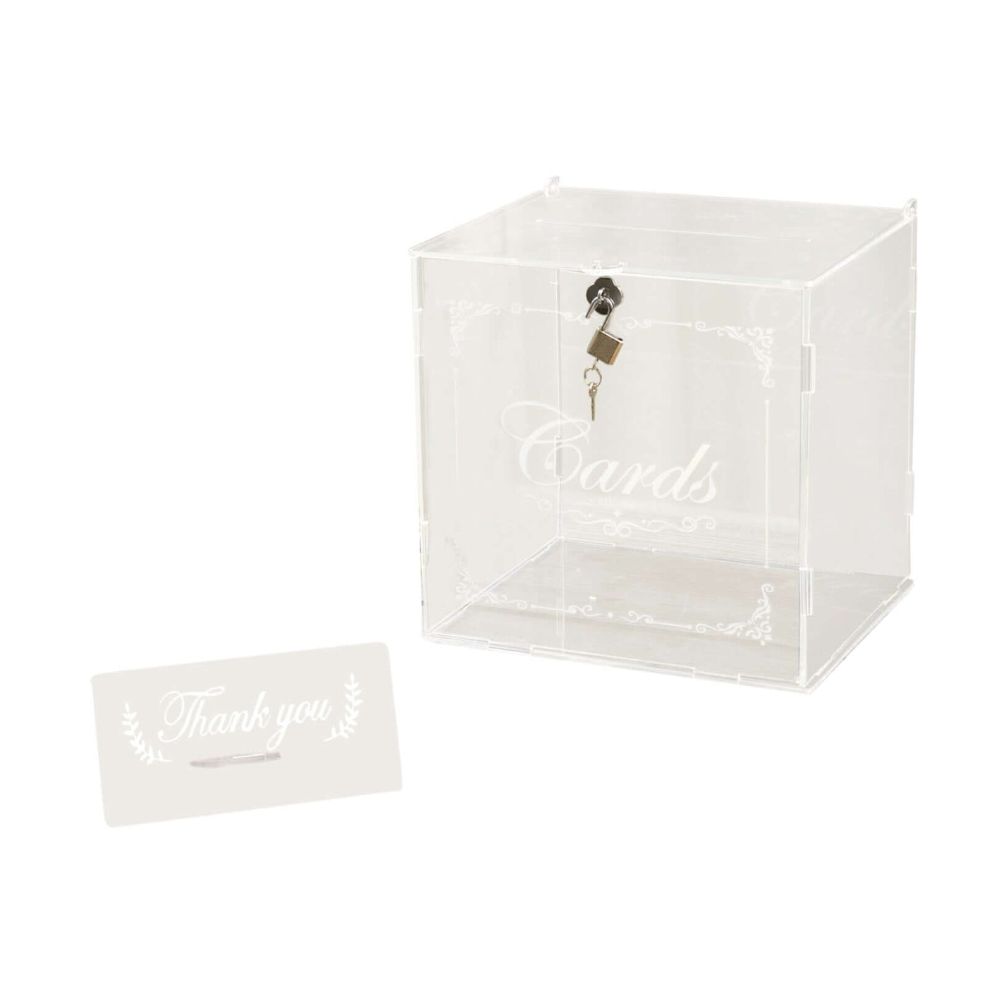 Clear Acrylic Wedding Money Card Box | eFavormart.com